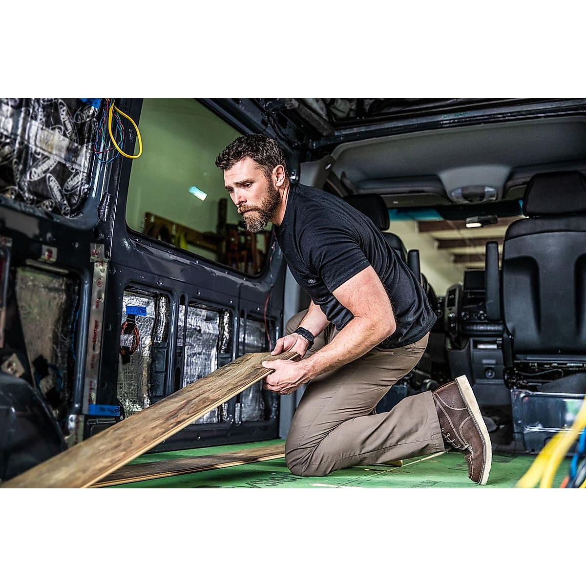 Dickies mens Short Sleeve Performance Cooling Tee T Shirt, Hunter Heather, Large US