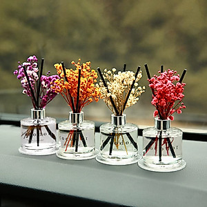 COCODOR Mini Flower Reed Diffuser/Garden Lavender / 1.6oz(50ml) / 1 Pack/Fragrance Decor for Cars Cubicles, Small Rooms and Home, Diffuser Oil Sticks Gift Set