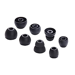 Replacement Silicone Eartips Earbuds Buds Set for Powerbeats Pro Wireless Earphone Headphones,8 Pairs (Blcak)
