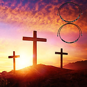 FEELMEM Confirmation Sponsor Morse Code Bracelet God Bless My Confirmation Sponsor Appreciation Gift First Confirmation Jewelry Sponsor Confirmation Gift (Confirmation Sponsor-Morse)