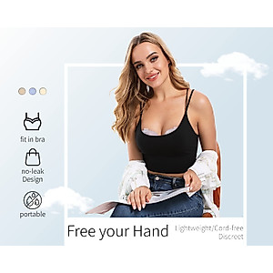 Suatata Wearable Breast Pump︱Milk Catcher / Collector for Breastfeeding Relief with Pumping Function︱Silicone Reusable Nursing Pads for The Let-Down︱Breast Feeding Essencials (2Pcs)