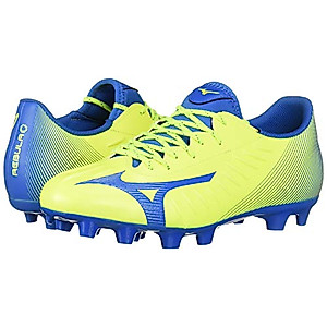 Mizuno Unisex Rebula III Select Soccer Shoe, Safety Yellow-Blue, 11 US Men
