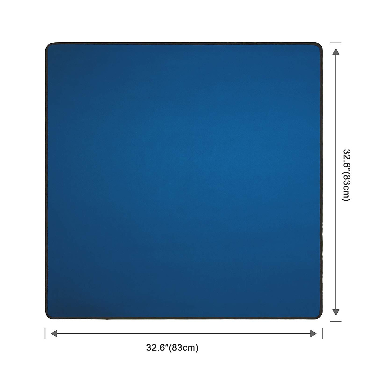 plusvivo Mahjong Mat Anti Slip and Noise Reduction Table Cover for Mahjon Paigow Poker Dominos 32.6" x 32.6"(83cm x 83cm) Blue