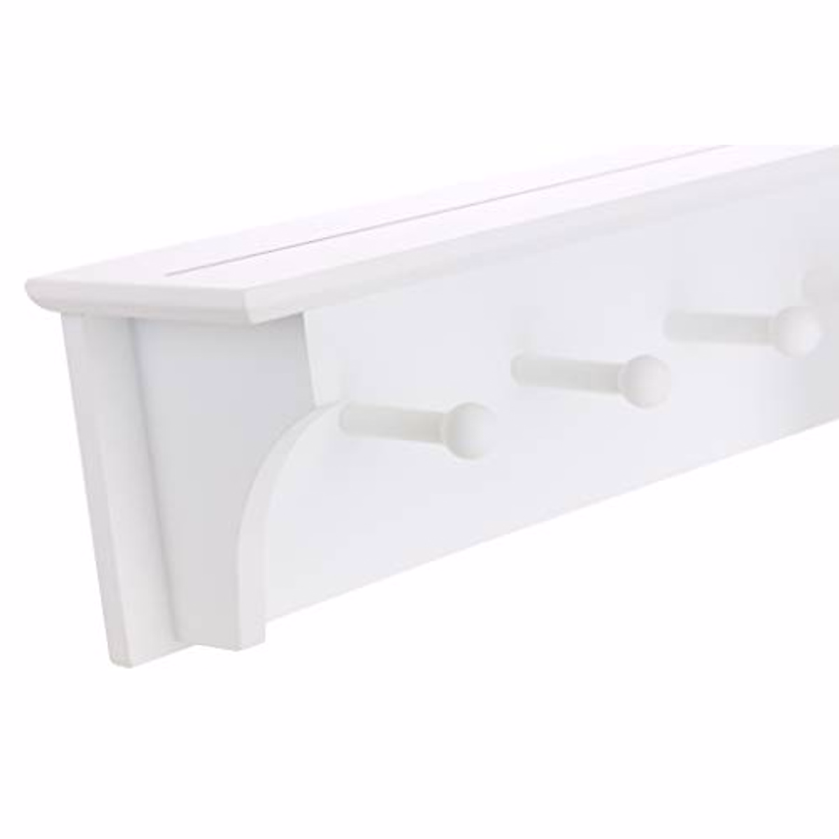 Kiera Grace 1-tier Kieragrace Traditional Floating-Shelves, 24 x 4.5 x 5.5 inches, White