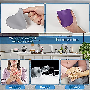4pcs Jar Opener Gripper Pads, Multifunctional Rubber Jar Gripper Pad Jar Opener Grippers for Elderly Suffering from Arthritis Weak Hands (Blue, Green, Grey, Purple)