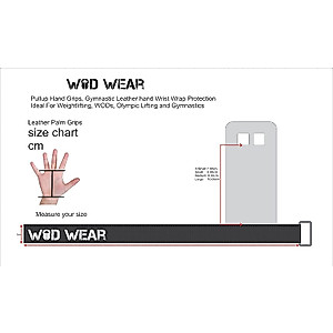 Pullup Hand Grips, Gymnastic Leather Hand Wrist Wrap Protection Ideal for Weightlifting, WODs, Olympic Lifting and Gymnastics (X-Small)