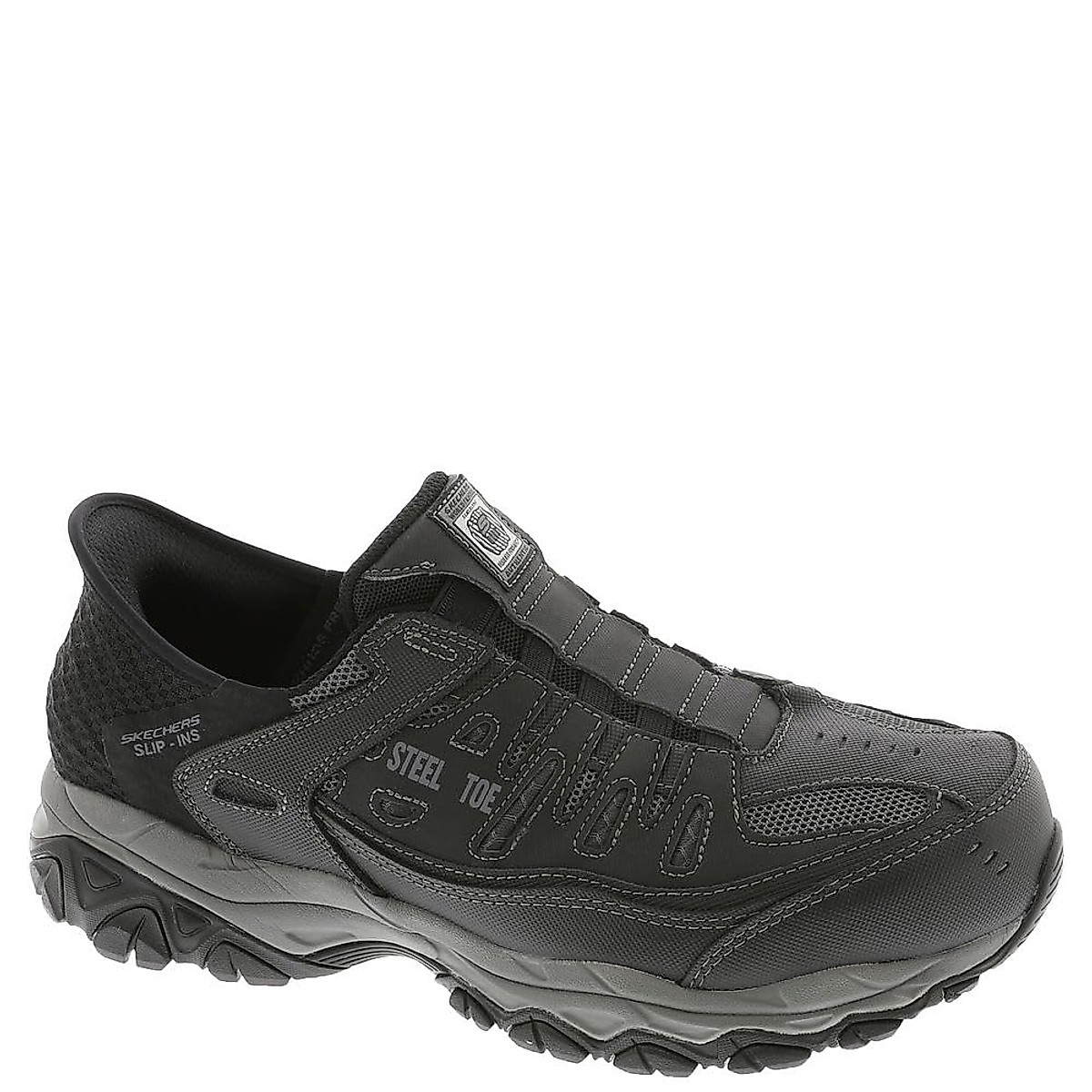 Skechers Men's Hands Free Slip-ins Cankton-Faison St Industrial Shoe, BLK, 13 Wide