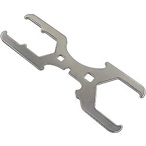 HAUTMEC 3 Way Plumber's Sink Strainer Wrench, Fits 1-3/4 inch., 2 inch. and 2-1/2 inch. Nuts， Multifunction Plumbing Wrench PL0037