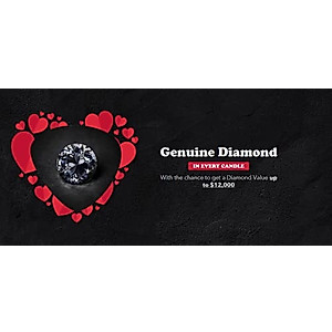 Foreverwick Mon Paris Warm & Floral Surprise Soy Wax Candle with Diamond Inside 14Oz Jar, Large Candles, Scented, Gift Women, Glass, Large Size, Double Pour Inspired, 70 Hours