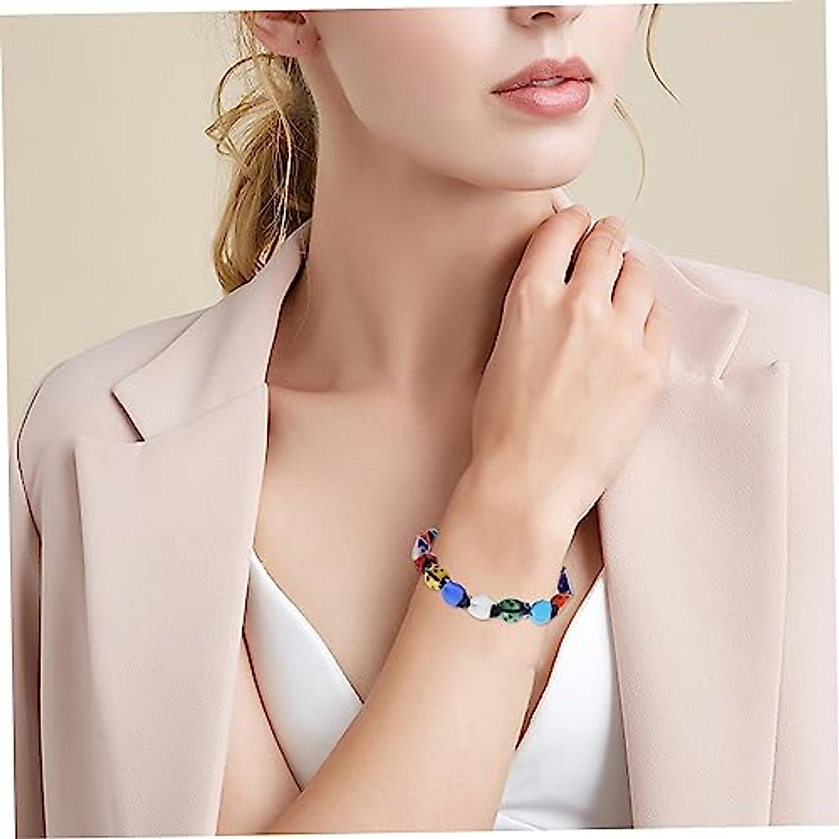 COHEALI 20pcs Ladybug Beads Loose Beads Ladybug Kit Gemstone Beads Embroidery Accessories Jewelry Making Beads Christmas Bag Filler Stones for Jewelry Making Glazed Beads Accessory Pendant