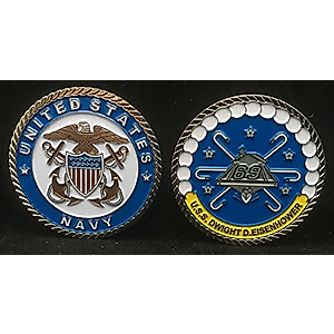 USS Dwight D. Eisenhower CVN 69 (Officer) Challenge Coin