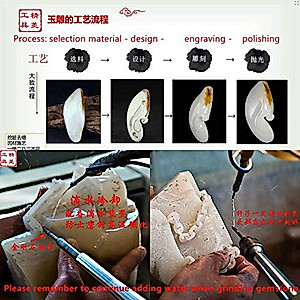 JINGLING Diamond Grinding Head Set Carving Bur Rotary Bit for Electric Nail Drill Shank 3/32"