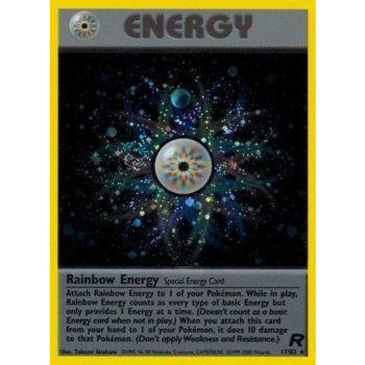 Pokemon Singles - Rainbow Energy - 17/82 - Holo Rare - Unlimited Edition - Team Rocket