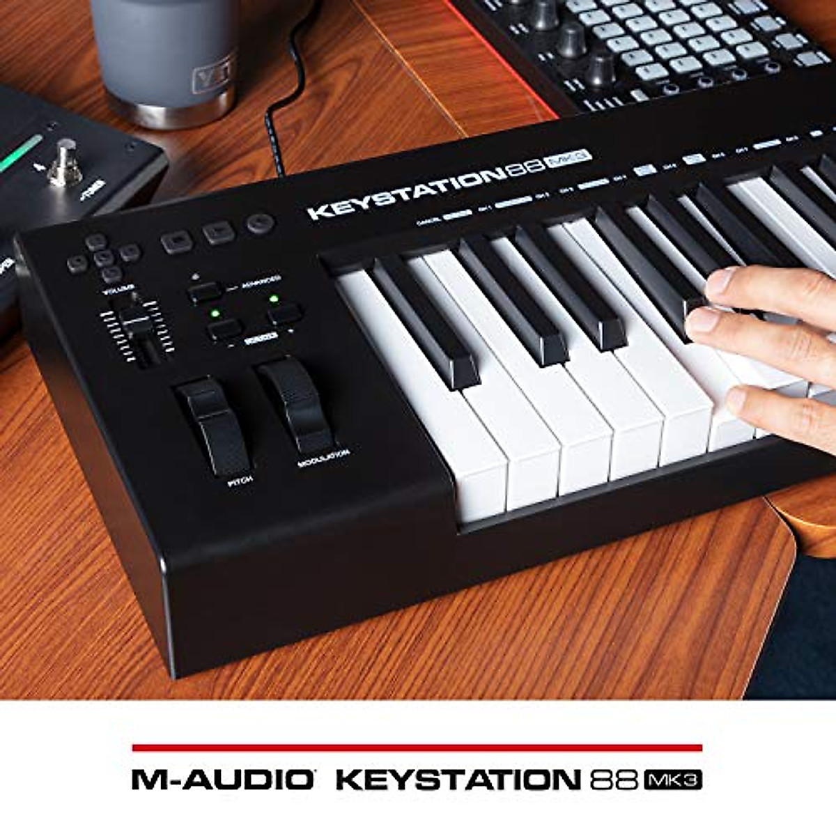 M-Audio Keystation 88 MK3 – 88 Key Semi Weighted MIDI Keyboard Controller for Complete Command of Virtual Synthesizers and DAW parameters