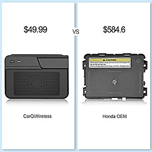 CarQiWireless Wireless Charger for Honda CRV 2019 2018 2017 Car Charging Charger, Center Console Holder Storage Box with Cell Phone Wireless Charging Pad Mat for CR-V Interior Accessories