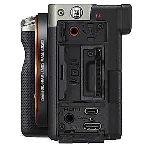 Sony a7C (Silver) Mirrorless Camera with 28-60mm Lens ILCE7CL/S, 128GB Memory.43 Wide & 2X Lenses, Case. Tripod, Filters, Hood, Grip,Spare Battery & Charger, Software Kit -Deluxe Bundle