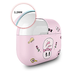 Esther Bunny Compatible with AirPods Pro Case Key Holder Hard PC Shell Strap Hole Cover - Esther Bunny Item