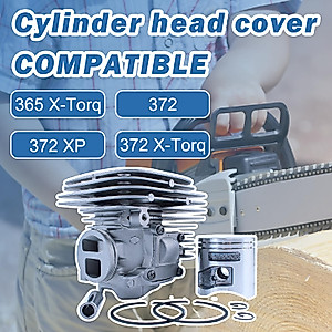 AUMEL 50mm Cylinder Piston Gasket Kit for Husqvarna 365 372XP X-Torq Chainsaw 575 25 57-02