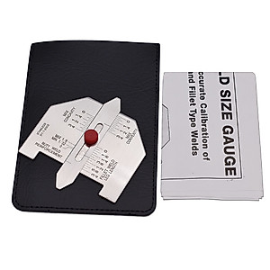 GZTIGWELD Automatic Weld Size Gauge Butt & Fillet Weld Welding Gauge Inch Stainless Steel
