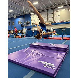 Tumbl Trak Rebound Red Mat with 2-Sided Hook and Loop Fasteners, Black