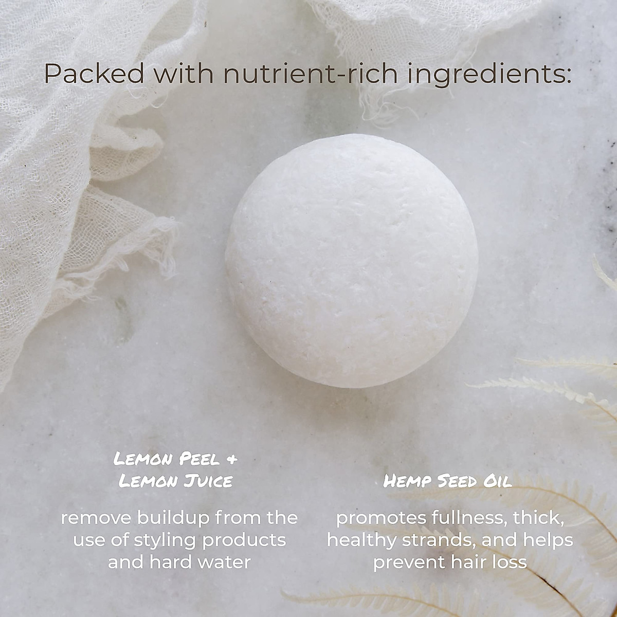 Suds & Co. Solid Shampoo Bar, Zero Waste Shampoo, Natural Shampoo Bar Soap, Sustainable, Eco-Friendly Hair Care - Simply (Unscented), 3.0 Ounce