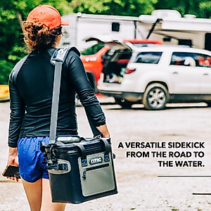 RTIC Soft Cooler 12 Can, Insulated Bag Portable Ice Chest Box for Lunch, Beach, Drink, Beverage, Travel, Camping, Picnic, Car, Trips, Floating Cooler Leak-Proof with Zipper, Black