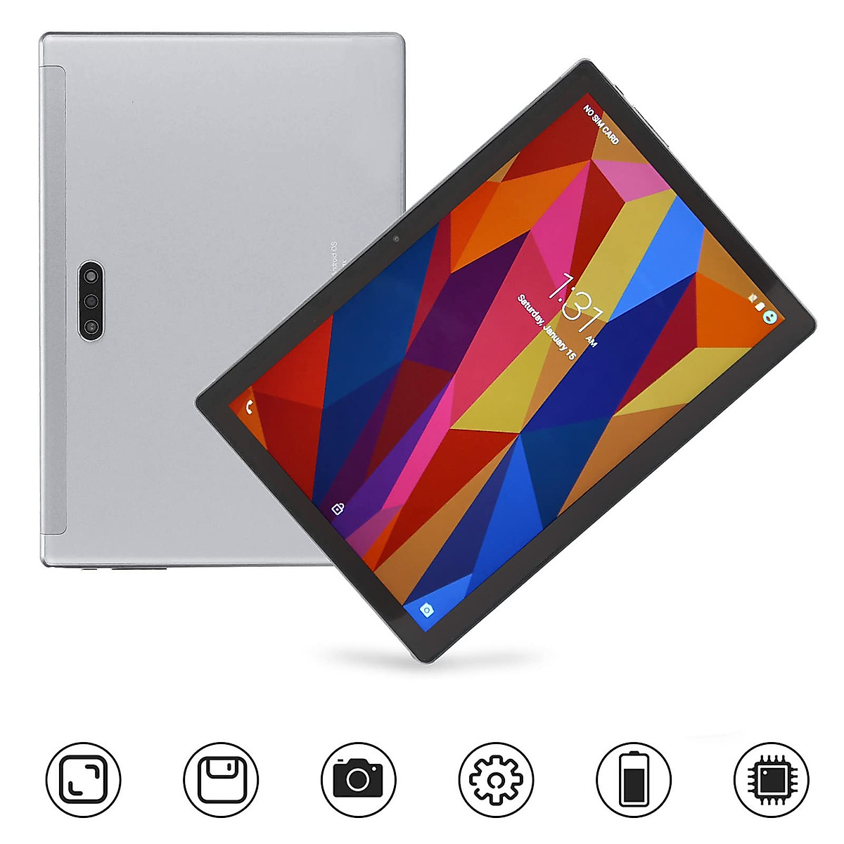 10.1 Inch Tablet 6GB RAM 128GB ROM MT6592 8 Cores CPU 8800mAh Battery IPS Tablet Office Dual Cameras (US Plug)