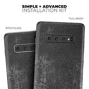 DesignSkinz Distressed Silver Texture v8 Protective Vinyl Decal Wrap Skin Cover Compatible with The Samsung Galaxy S20 (Screen Trim & Back Glass Skin)