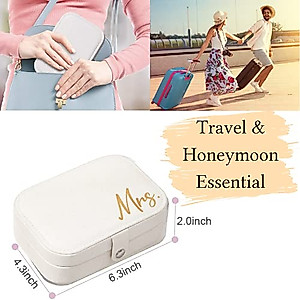 Bridal Shower Gift Travelling Jewelry Box Mrs. Bride to Be for Future Mrs Bachelorette Engagement Present