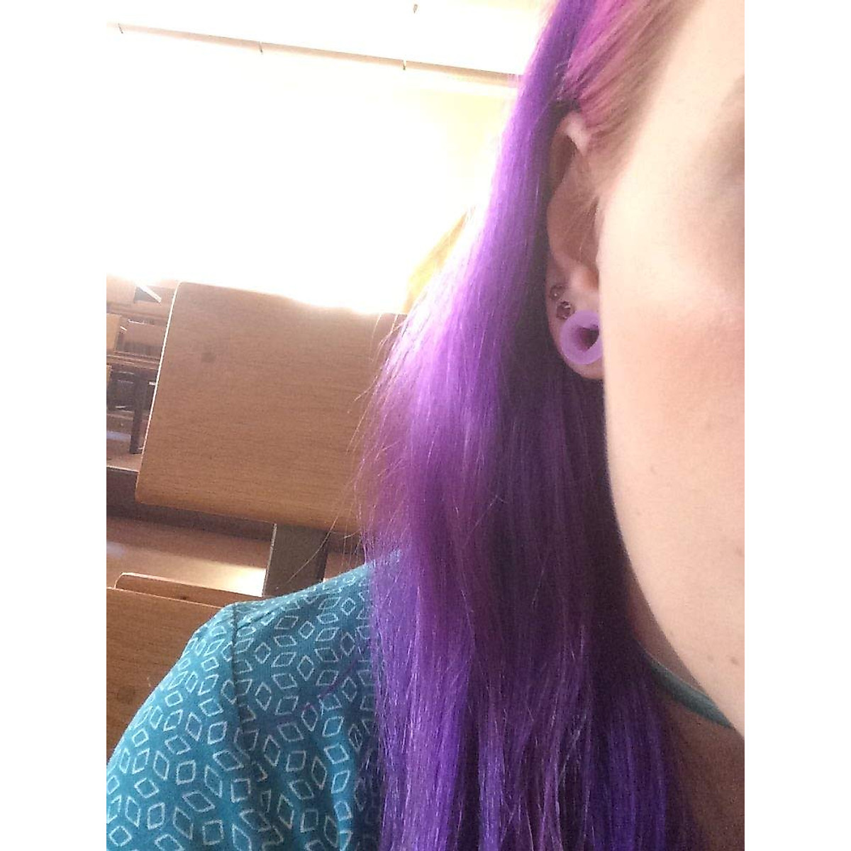 IPINK-20Pcs Heart Soft Flexible Silicone Ear Plugs Double Flared Expander Flesh Tunnels (10 Pairs of 00G(10mm))