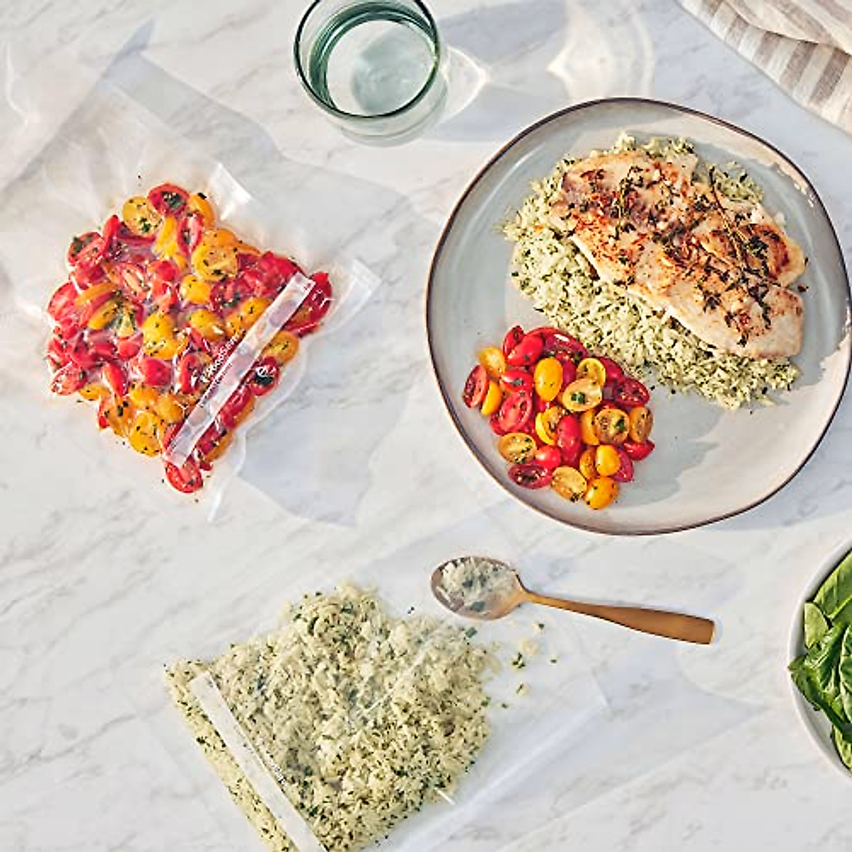 FoodSaver Quart Vacuum Seal Bags, BPA-Free for Food Storage and Sous Vide, 120 Count