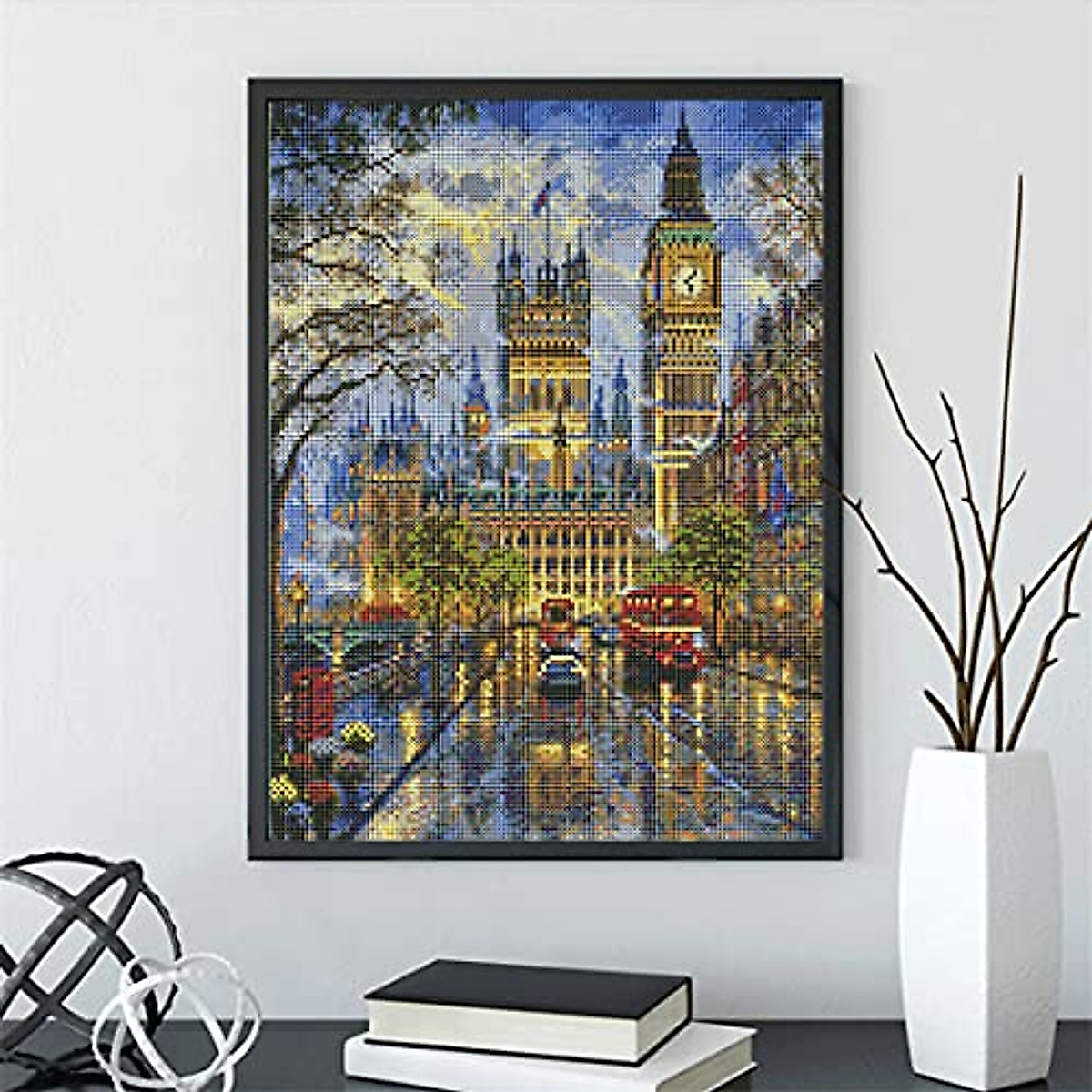 LANDFAIR Diamond Painting Kits - 15x20 inch Round Full Drill Big Ben London Diamond Art Kits for Adults