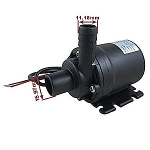 ZAOJIAO Brushless Centrifugal Submersible Water Pump 800L/H 210GPH 5M/16ft for Fountain Pool Solar Circulation System Water Circulation System (DC 12V)
