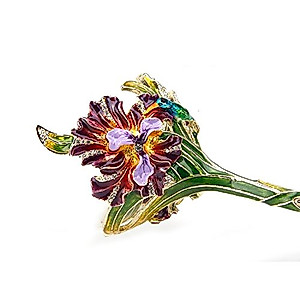 Bestbling Dragonfly Enamel Handcraft Artisan Painted Wine Glass Gift, Set of 2