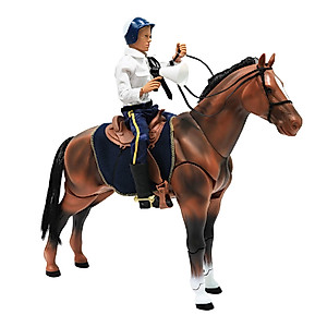 Click N' Play Police on Horse 12" Action Figure Play Set with Accessories