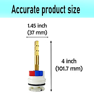 ALITZ Compatible with Danze DA603567 Round Stem Washerless Cartridge for Glacier Bay and Pegasus　Single Handle Tub & Shower Faucets with Temperature Limit Stops ＆ seats & springs - ADA compliant