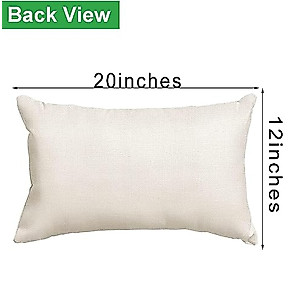 Christmas Pillow Covers 12x20 inch Set of 4 for Christmas Decorations Winter Xmas Farmhouse Pillow case, Merry Grinchmas Throw Pillow Covers Cotton Linen Pillow Case Grinch Holiday Decor for Home