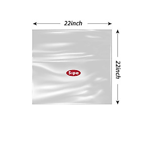 Sipa Multipurpose Oven Bags - 22" x 22" Baking Bags No Mess for turkey Chicken Meat Ham Poultry Fish Seafood Vegetable (10)