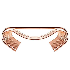 MyGift Rose Gold-Tone Metal Dinner Plate Storage Rack Organizer and Drying Rack, Holds up to 21 Dinner, Salad, and Dessert Round Plates - Made in Taiwan