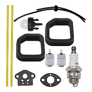 5687301 Air Filter + Fuel Line Assembly Primer Bulb for Ryobi Trimmer RY251PH RY254BC RY25AXB RY30020 RY30020A Ryobi Blower BM254BV RY08510 RY08544 RY08548 RY08570 Ryobi Cultivator RY60511A RY60511B