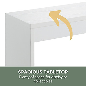 Convenience Concepts Northfield Console Table 48" - Modern Living Room Sofa Table, Contemporary Entryway Hall Table, Foyer Display Table, White