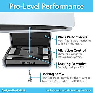 TotalMount Wall Mount for PS5 – Mounts Playstation 5 on a Wall by Your TV (PS5 Wall Mount)
