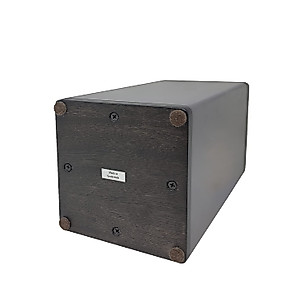 Modern Slate Gray Solid Wood Cremation Urn Made of Solid Wood - Haven Wooden Cremation Urn Large (Haven Slate Gray Cremation Unr)