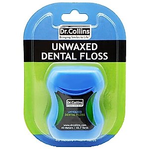 Dr. Collins Unwaxed Floss, 50m Package