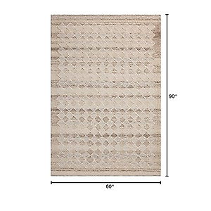 Loloi Magnolia Home by Joanna Gaines x Rae Natural/Ivory 5'-0" x 7'-6" Area Rug