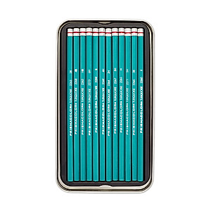 Prismacolor Premier Turquoise Graphite Sketching Pencils, Medium Leads, Adult Coloring, 12 Pack