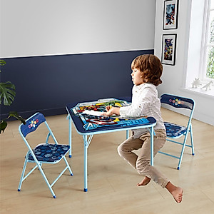 Idea Nuova Marvel Avengers 3 Piece Children's Activity Square Table and 2 Folding Chairs Set, Ages 3+