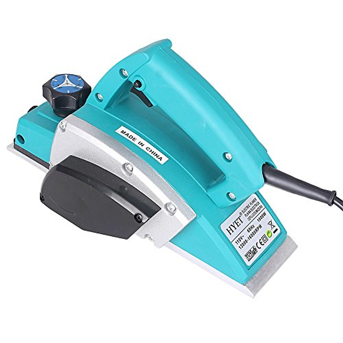 Mallofusa Electric Wood Planer Plane Power HandHeld Woodworking Tool, 3-1/4 Inch