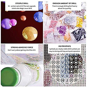 QUITEDEW Diamond Painting Kits for Beginners,5D Diamond Painting for Adults,Lovely Alien Baby Diamond Painting, Diamond Art Alien Baby,Size 16x12inch