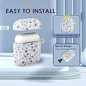 doeboe for Airpods 2nd Generation Case, Cute Case Cover for Airpod 1&2 Case with Keychain, Protective Case for Airpods 2, Case for Airpods 2 with Wristlet Bracelet, for Women Girls Lady